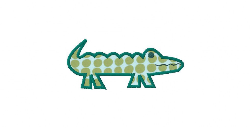Free Machine Embroidery Designs Alligator Applique – Daily Embroidery