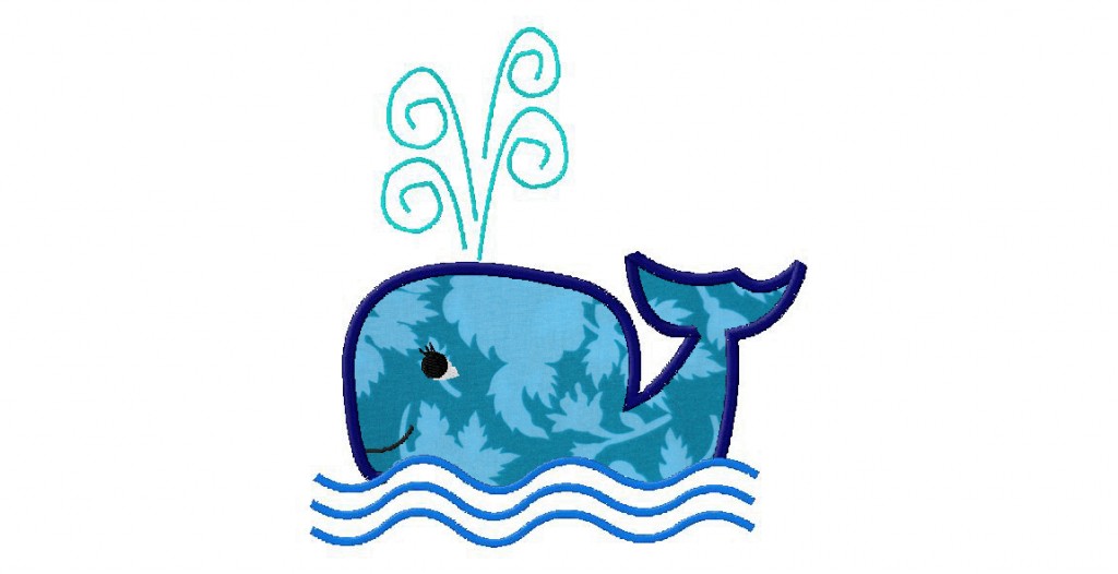 Free Applique Sea Whale Machine Embroidery Designs – Daily Embroidery