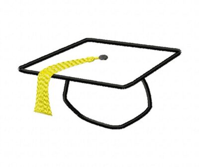 Free Applique Graduation Cap – Daily Embroidery