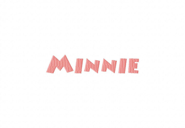 Free Minnie Machine Embroidery Font Set – Daily Embroidery