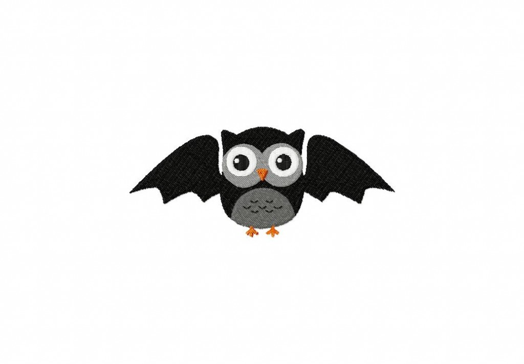 Owl Bat Machine Embroidery Design for Gold Members – Daily Embroidery