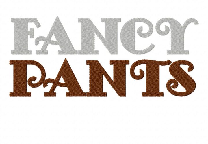 Free Fancy Pants Machine Embroidery Font Set – Daily Embroidery