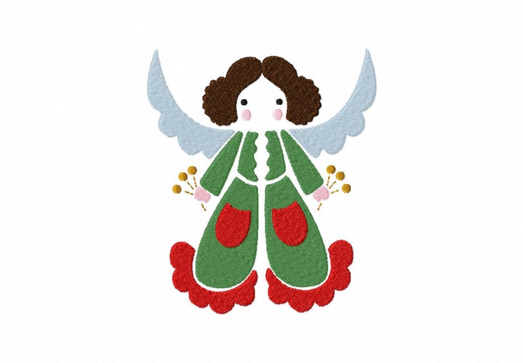 Free Folk Angel Machine Embroidery Design – Daily Embroidery