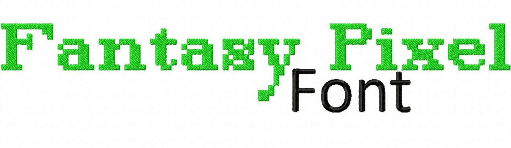 Free Fantasy Pixel Machine Embroidery Font Set – Daily Embroidery