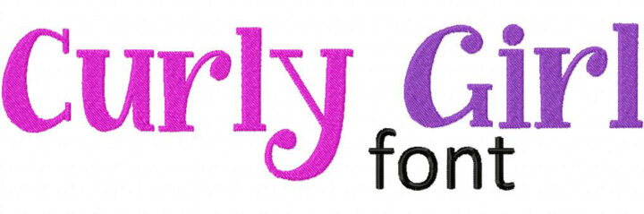 Free Curly Girl Machine Embroidery Font Set – Daily Embroidery