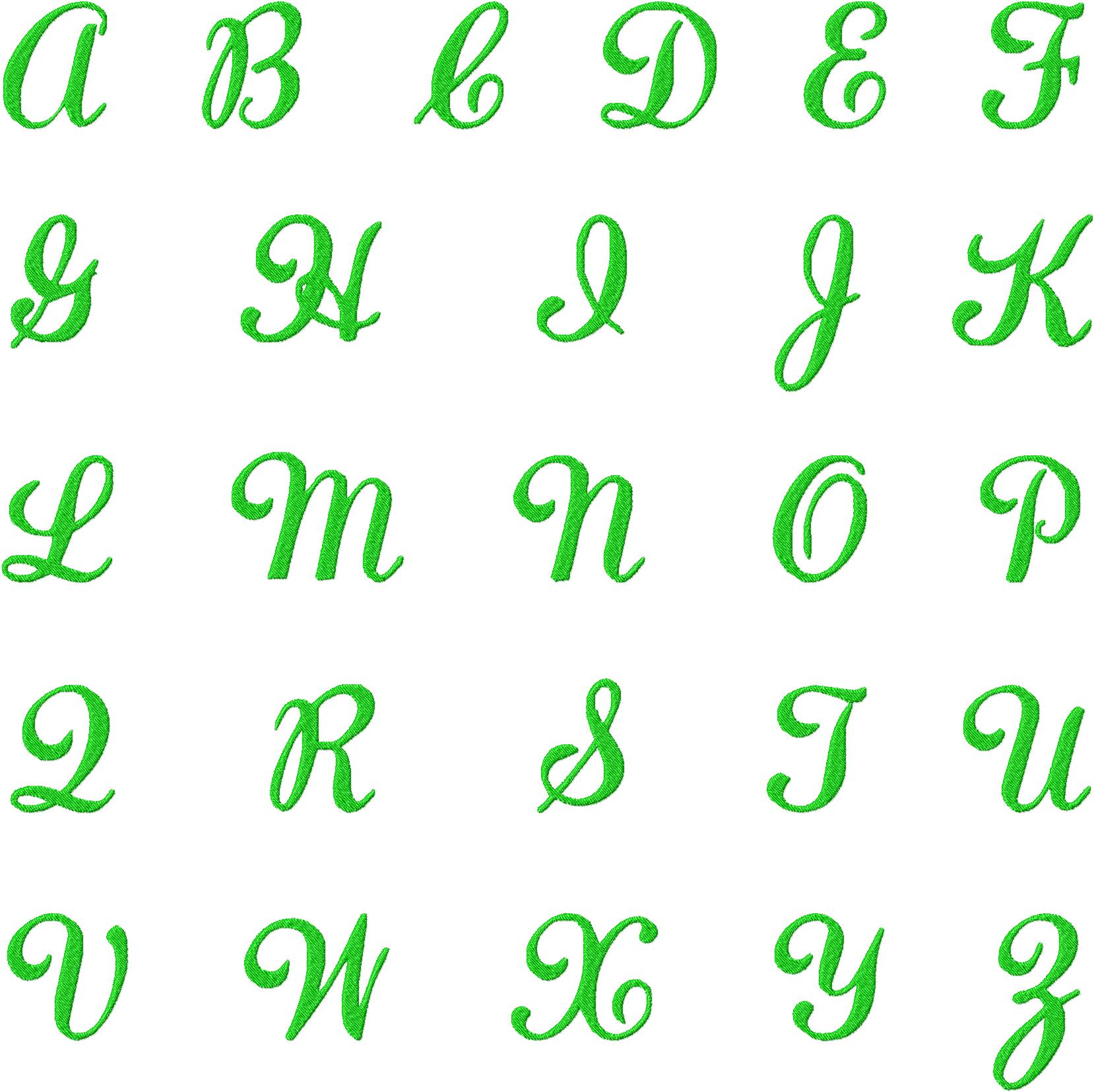 Free Advanced Machine Embroidery Font Set Daily Embroidery