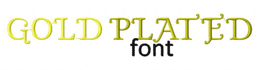 Free Gold Plated Machine Embroidery Font Set – Daily Embroidery