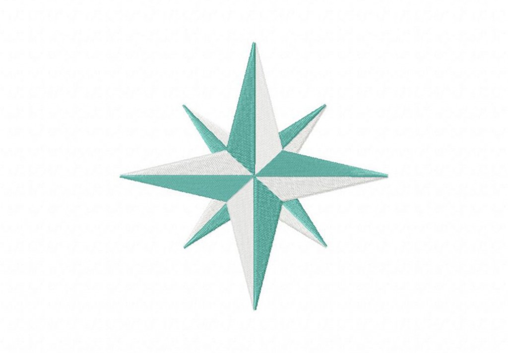 North Star Machine Embroidery Design – Daily Embroidery