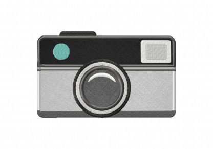 Instamatic Camera Includes Both Applique and Stitched – Daily Embroidery