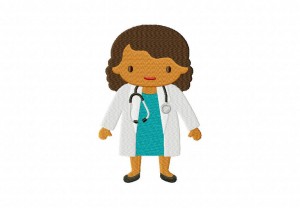 Little Girl Doctor Machine Embroidery Design – Daily Embroidery