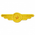 Pilot Badge Includes Both Applique and Stitched | Daily Embroidery