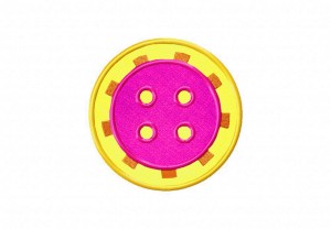 Funky Button Includes Both Applique and Stitched – Daily Embroidery