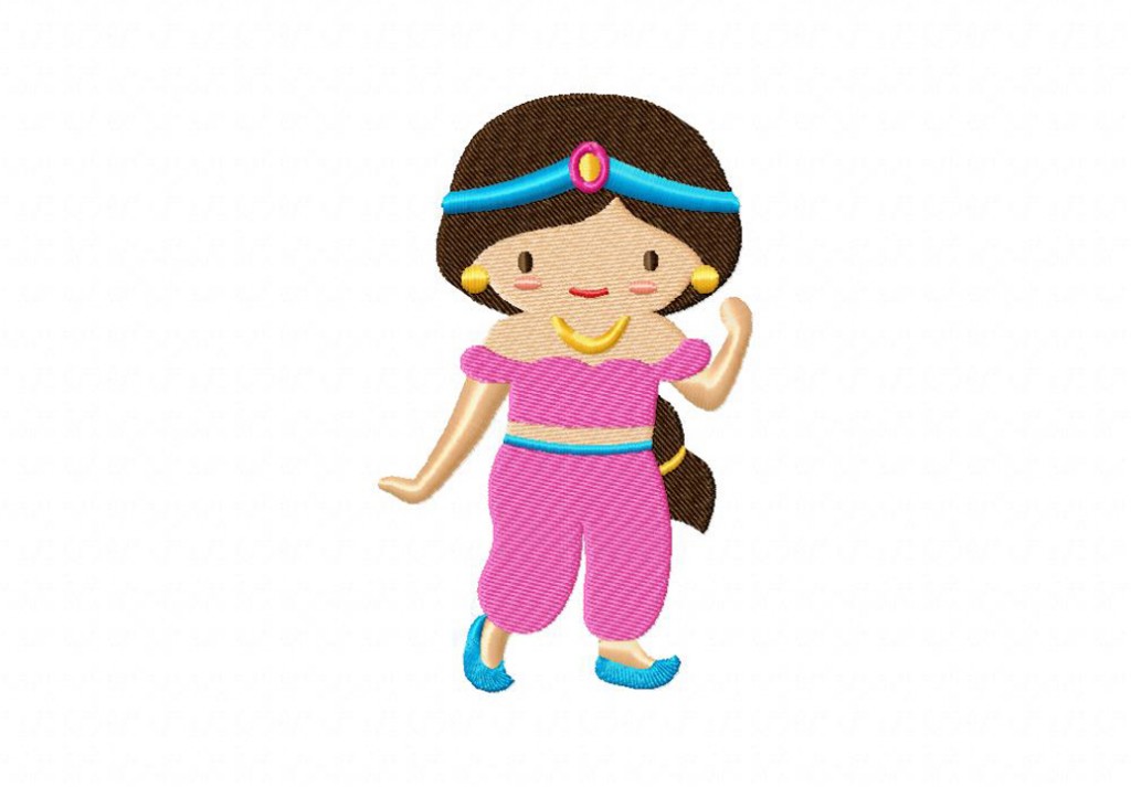 Arabian Princess Machine Embroidery Design – Daily Embroidery