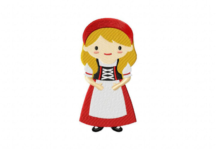 Swiss Girl Machine Embroidery Design – Daily Embroidery