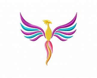 Colorful Phoenix Machine Embroidery Design – Daily Embroidery