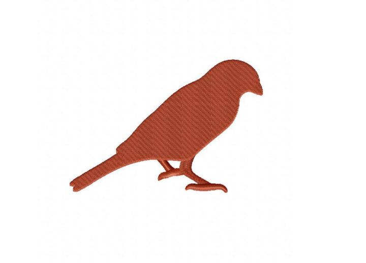 Standing Sparrow Includes Both Applique and Stitched – Daily Embroidery