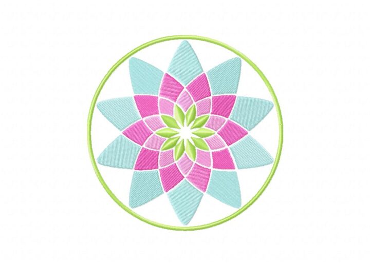 Modern Circular Floral Pattern Machine Embroidery Design – Daily Embroidery