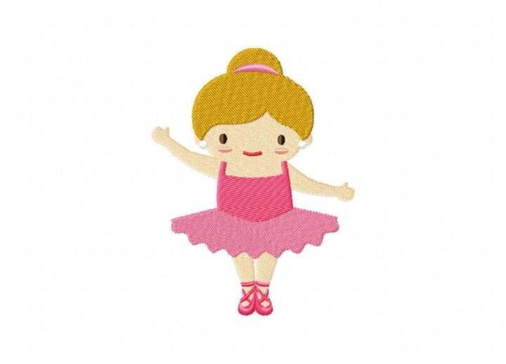 Poised Girl Dancer Machine Embroidery Design – Daily Embroidery