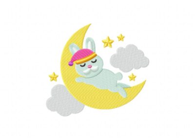 Sleeping Bunny Machine Embroidery Design – Daily Embroidery