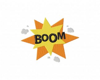 Bomb Boom Machine Embroidery Design – Daily Embroidery