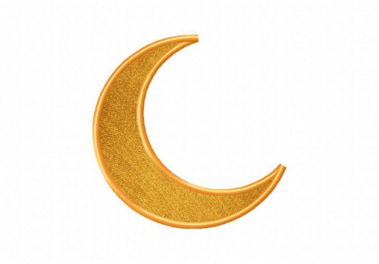 Halloween Crescent Moon Includes Both Applique and Stitched – Daily ...