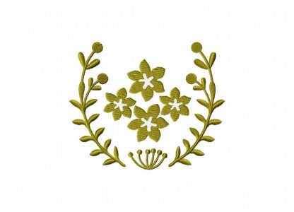 Gorgeous Green Floral Autumn Machine Embroidery Design – Daily Embroidery