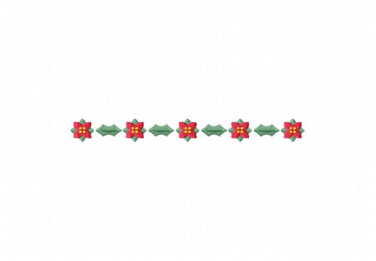 Festive Christmas Border Machine Embroidery Design – Daily Embroidery