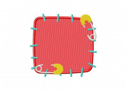 Red Patch Machine Embroidery Design – Daily Embroidery