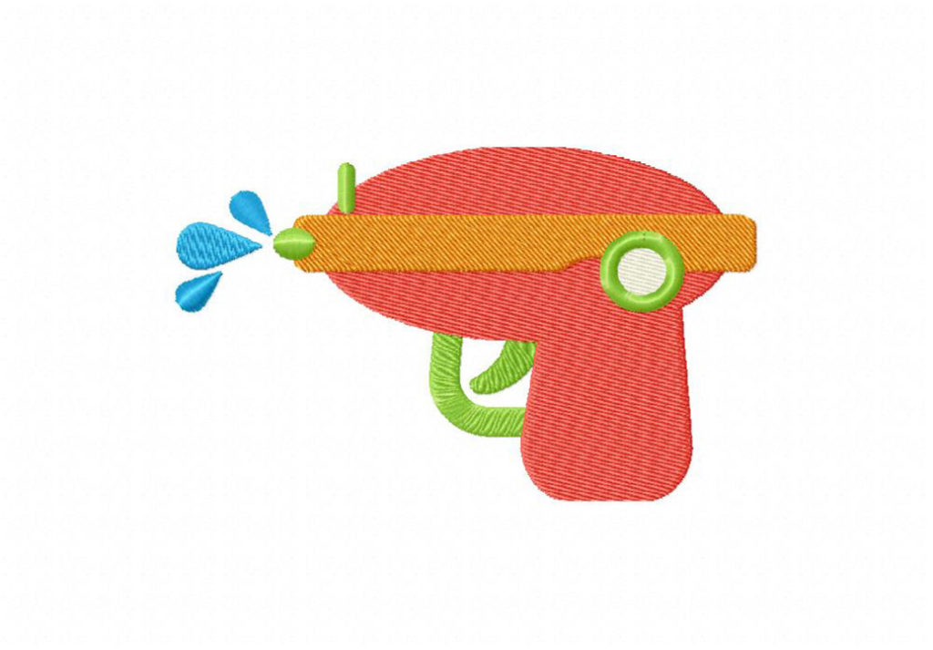 Kids Toy Colorful Gun Machine Embroidery Design – Daily Embroidery