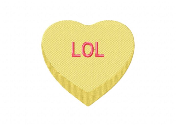 LOL Heart Machine Embroidery Design – Daily Embroidery
