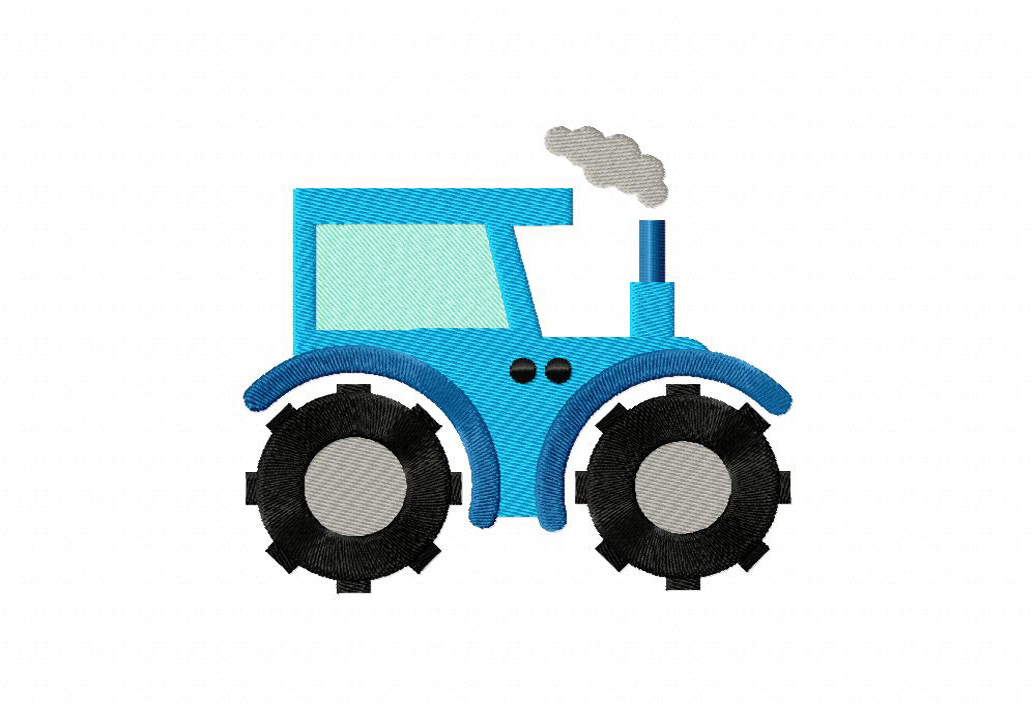 Cute Tractor Machine Embroidery Design – Daily Embroidery