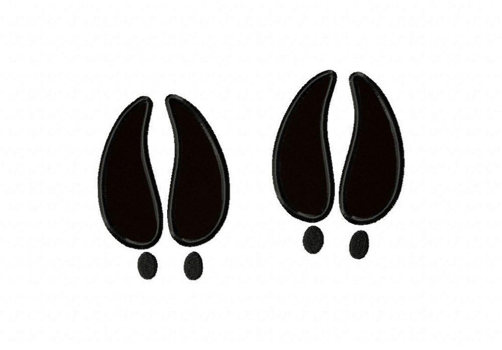 Deer Tracks Includes both Applique and Stitched – Daily Embroidery