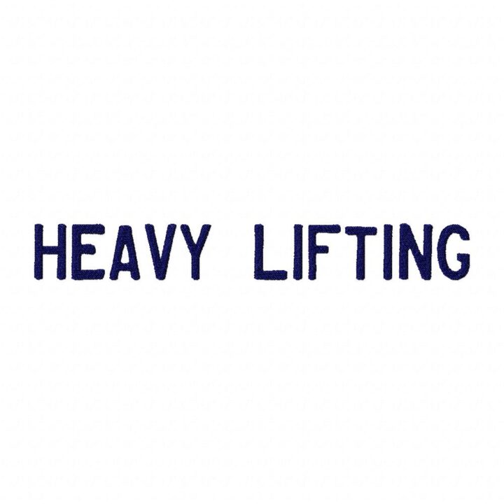 Heavy Lifting Font Embroidery Font Set – Daily Embroidery