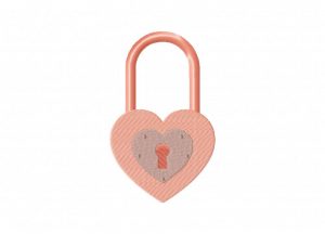 Heart Lock Includes Both Applique and Stitched – Daily Embroidery
