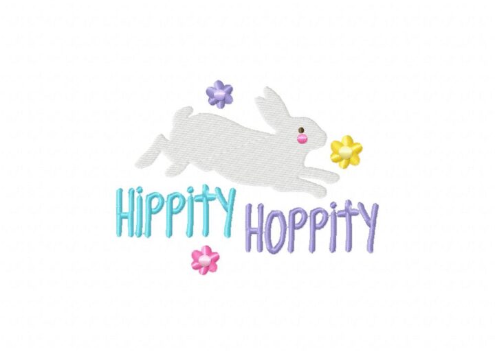 Hippity Hoppity Machine Embroidery Design – Daily Embroidery