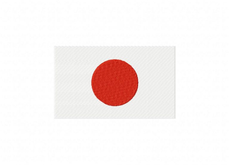 Japan Flag Machine Embroidery Design – Daily Embroidery