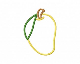 Mango Outline Machine Embroidery Design – Daily Embroidery