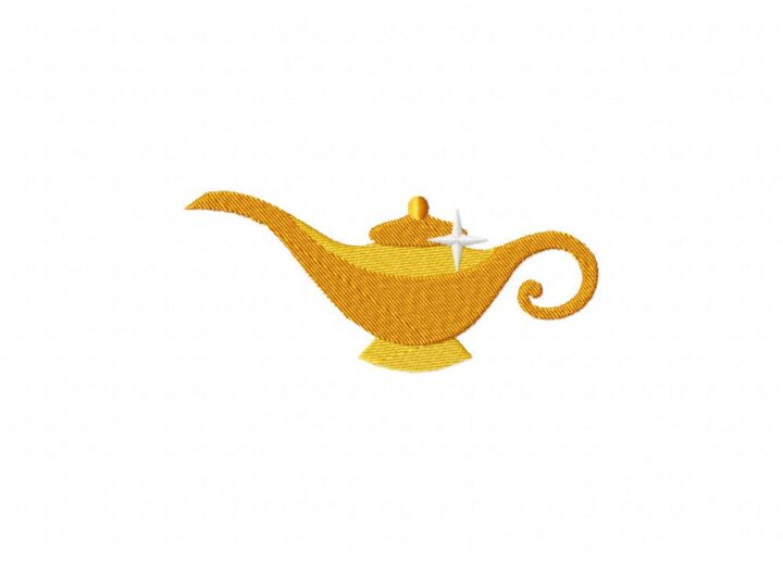 Oil Lamp Machine Embroidery Design – Daily Embroidery
