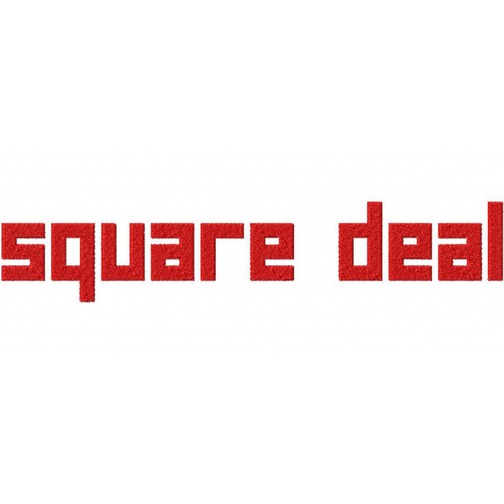 Square Deal Embroidery Font Set – Daily Embroidery