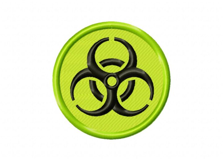 Biohazard Symbol Machine Embroidery Design – Daily Embroidery