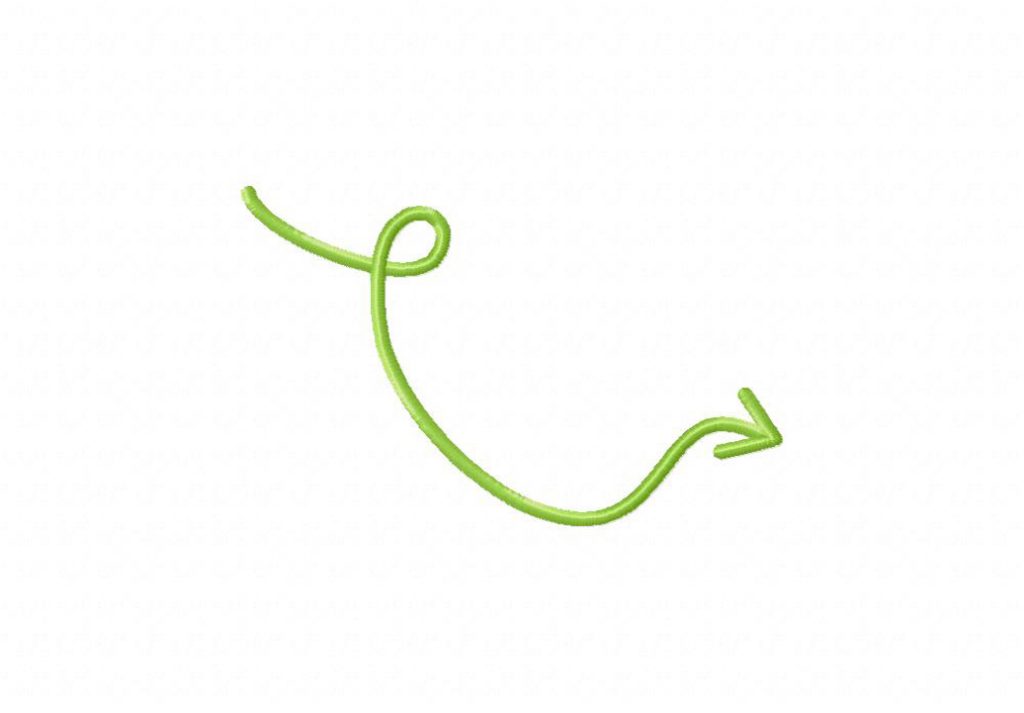 Squiggly Arrow 10 includes Stitched – Daily Embroidery