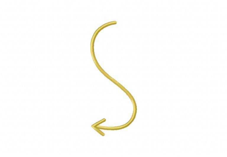 Squiggly Arrow 5 includes Stitched – Daily Embroidery