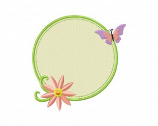 Sweet Circle Frame Machine Embroidery Design – Daily Embroidery