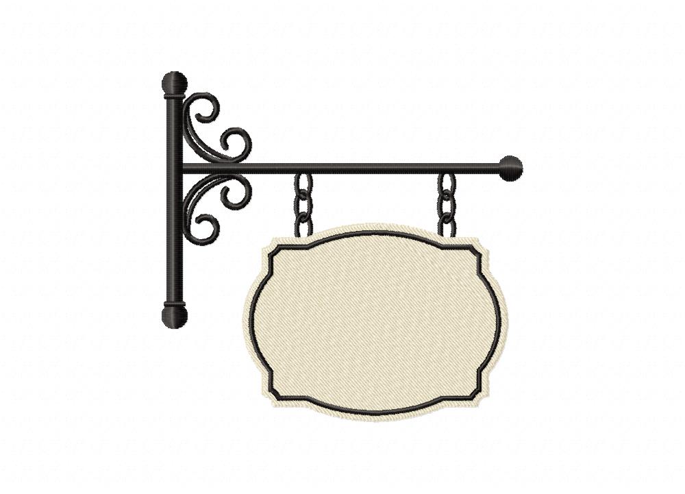 Classic Vintage Sign Machine Embroidery Design – Daily Embroidery