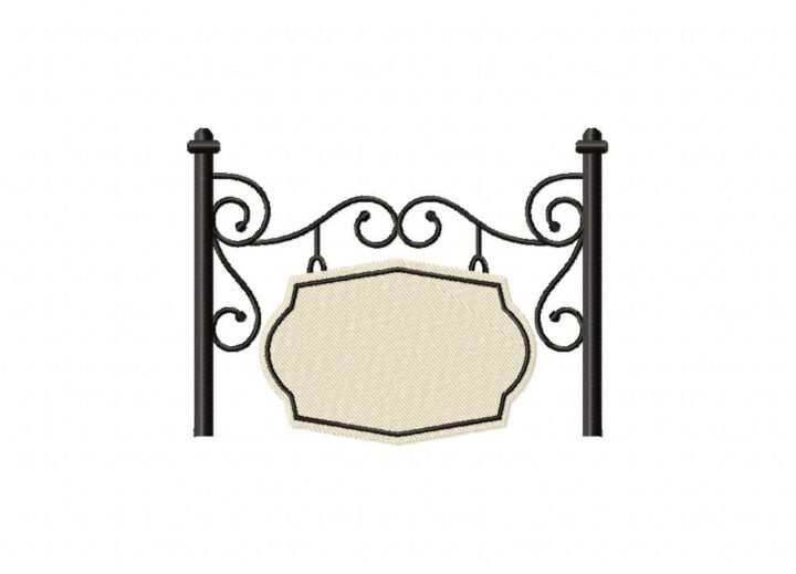 Stylish Vintage Sign Machine Embroidery Design – Daily Embroidery