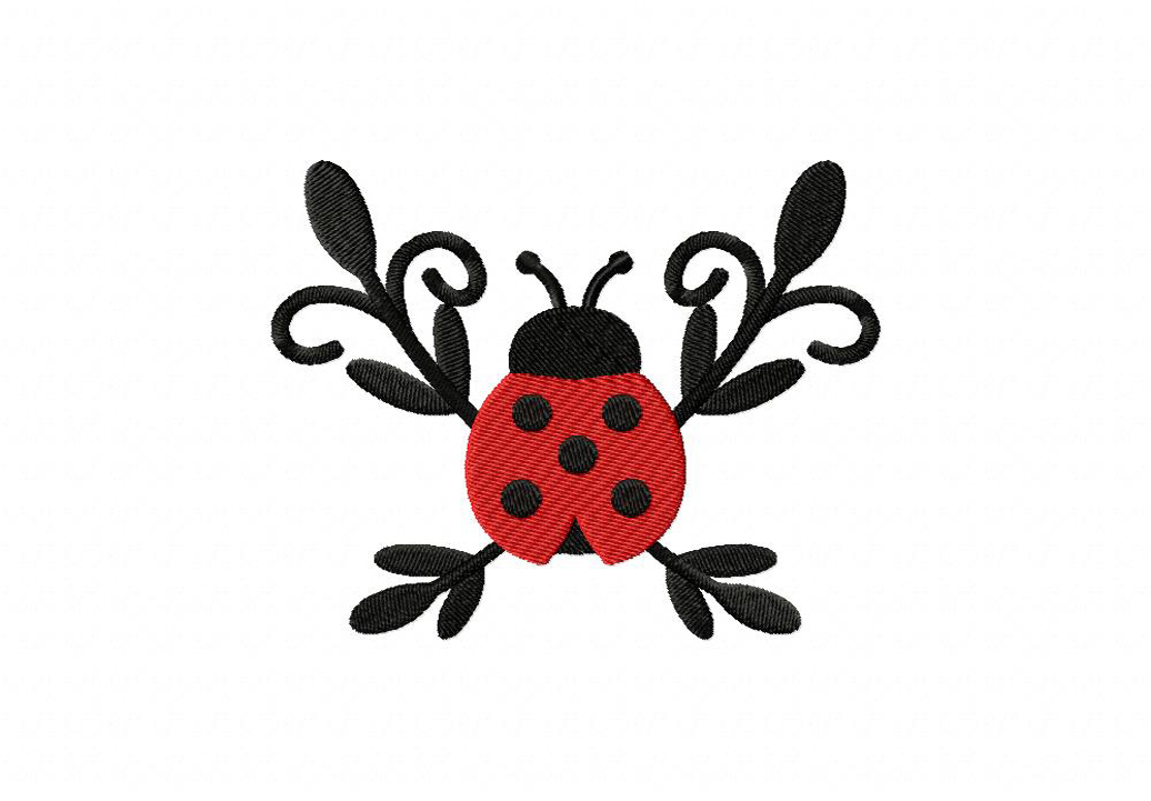 LadyBug Deco Machine Embroidery Design – Daily Embroidery