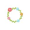Spring Flower Wreath Machine Embroidery Design – Daily Embroidery