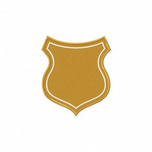 Elegant Golden Shield Machine Embroidery Design – Daily Embroidery