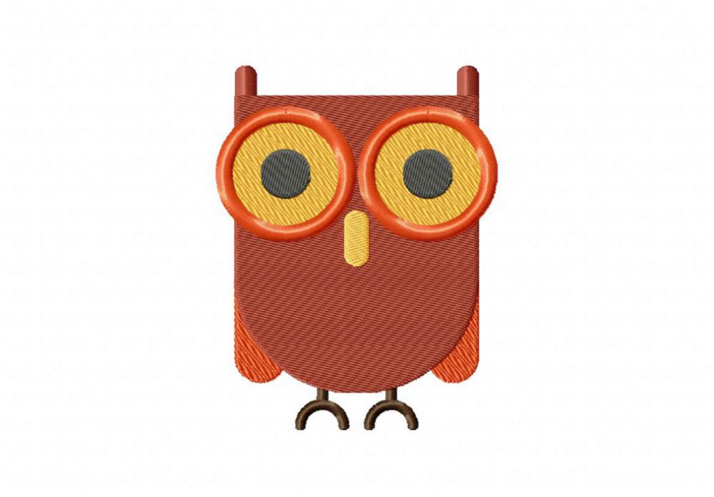 Flat Owl Includes Both Applique and Stitch Embroidery Design – Daily ...