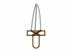 Historical Element Dagger Includes Both Applique and Stitch Embroidery ...